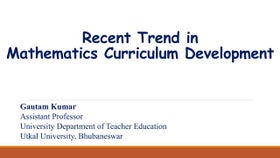Nature of curriculum need and importance of curriculum development | PPT
