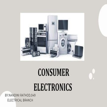 Consumer electronics | PDF