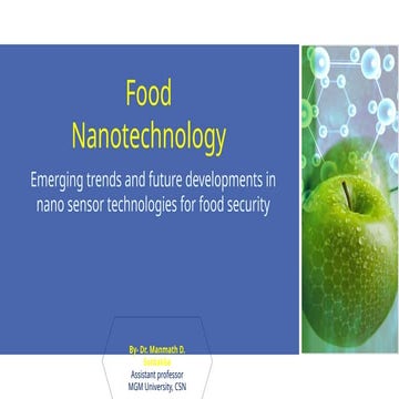 Recent Trends And Future Development Of Nano Sensors Pptx
