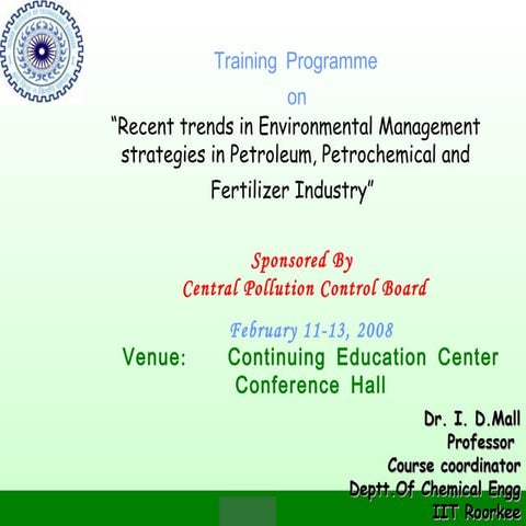 Recent trends in environmental management strategies in petroleum ...