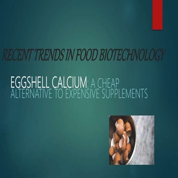 Recent trends in food biotechnology | PPTX