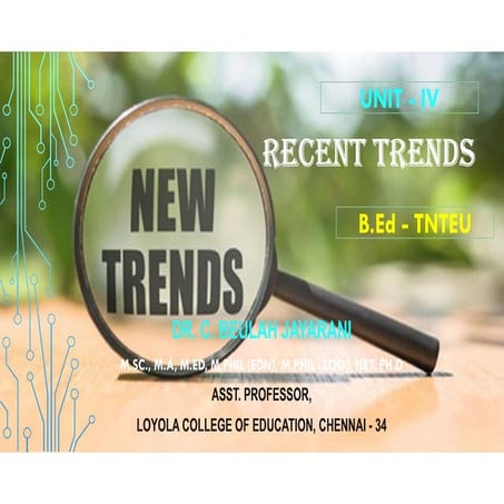Recent trends in learning | PDF