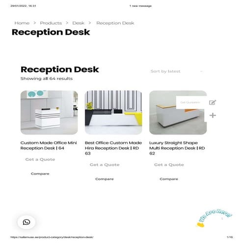 Reception desk | PDF