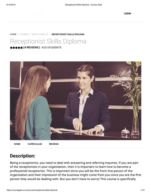 Admin, Secretarial & PA Diploma - Course Gate | PDF