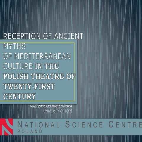 Postmodern Antiquity in Theatre | PPTX