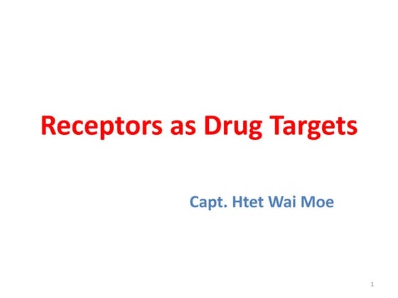 THEORIES OF DRUG RECEPTOR INTERACTION | PPT