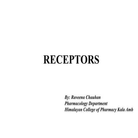 Types of receptors | PPTX