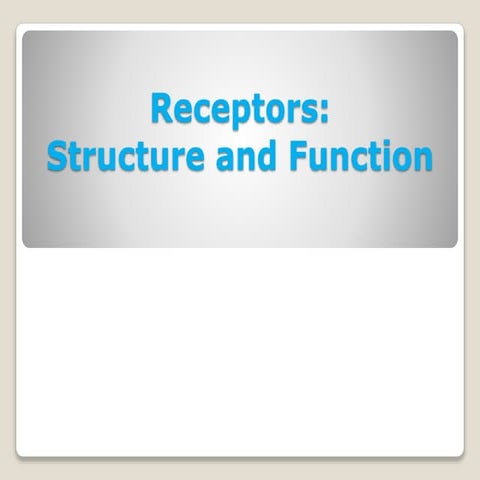Receptors Types and details | PPT