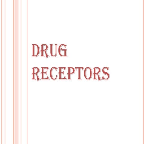 Drug receptors in pharmacology | PPT