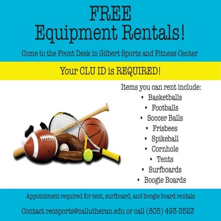 Rec equipment rentals | PDF