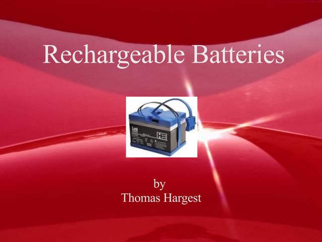 Presentation on battery | PPT | Chemistry | Science