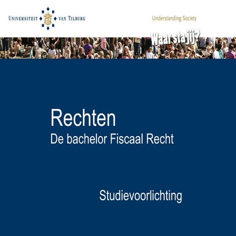 Presentatie Fiscaal Recht (Tilburg Law School) | PPT