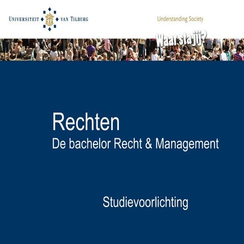 Presentatie Recht en Management (Tilburg Law School) | PPT