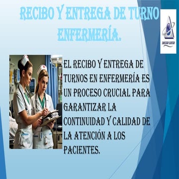 Recibo y entrega de turno | PDF