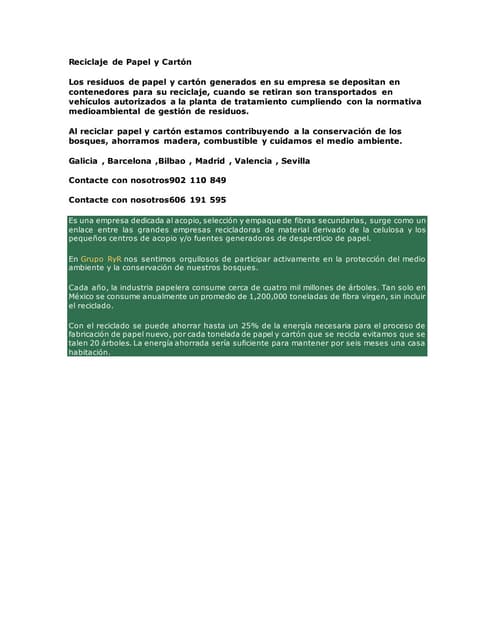 Plan de mitigacion y dispocision de desechos impacto ambiental | PDF