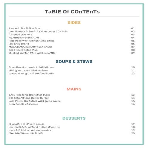 KETOGENIC DIET RECIPE BOOK | PDF