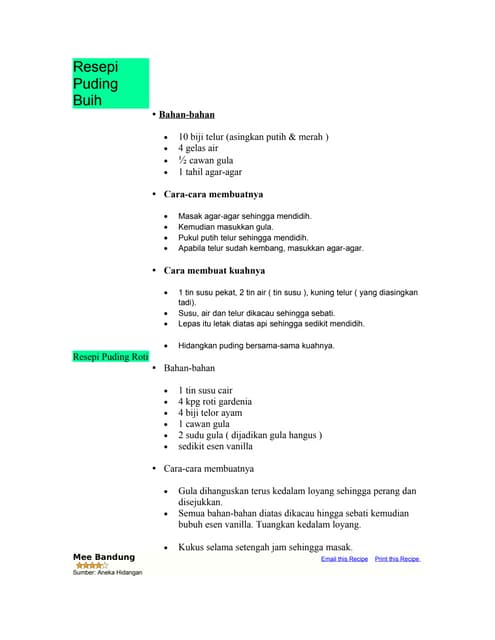 Full resepi standard (american service) | PDF