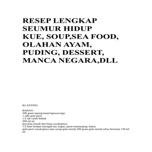 Recipe collection 5 | PDF