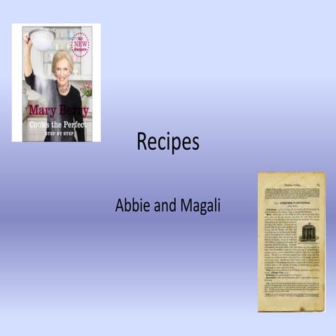 Recipe Presentation | PPT