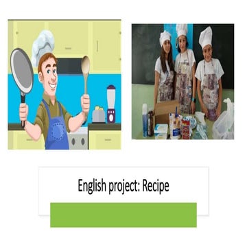 Recipes and food | PPTX