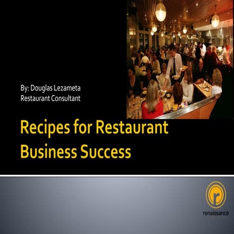 Recipes for restaurant business success (1) | PPT