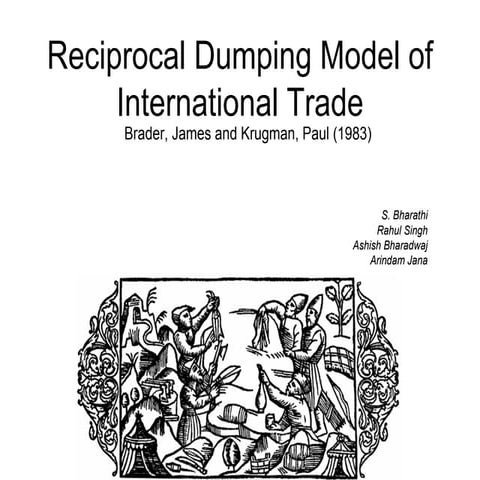 Reciprocal dumping model | PDF