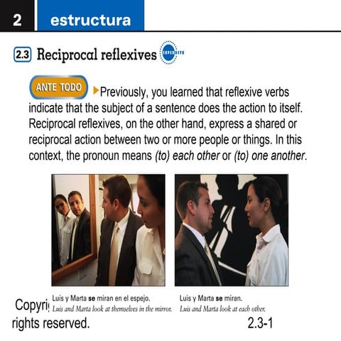 Reciprocal reflexives | PPT | Dating | Family and Relationships