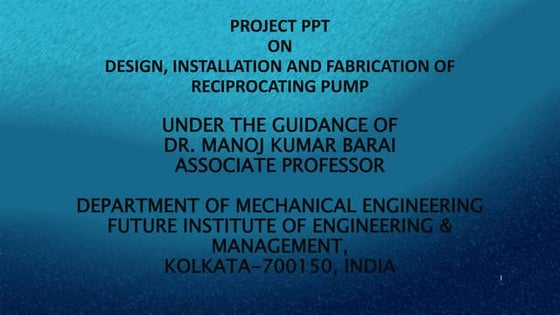 Hand Pump Design | PDF