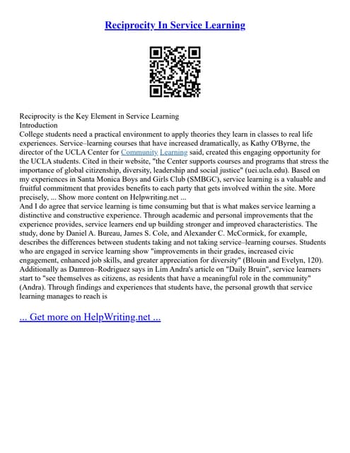 Service Learning | PPT