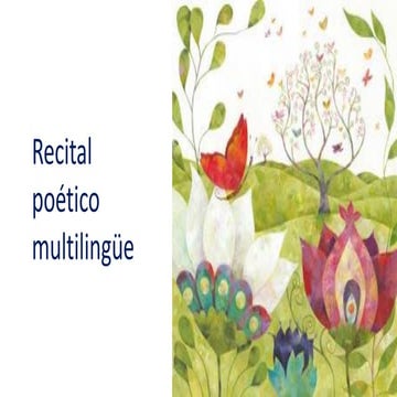 Recital poético multilingüe_poemas | PDF