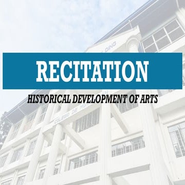 Recitation.pptx ( ART APPRECIATION) Final | PPTX
