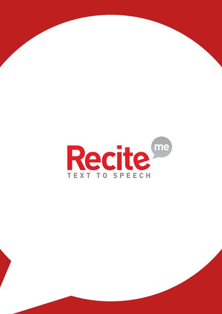 Recite presentations