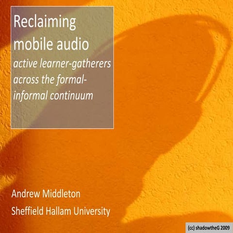 Reclaiming Mobile Audio | PPTX