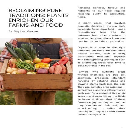 Reclaiming Pure Traditions Plants Enrichen Our Farms and Food.pdf ...