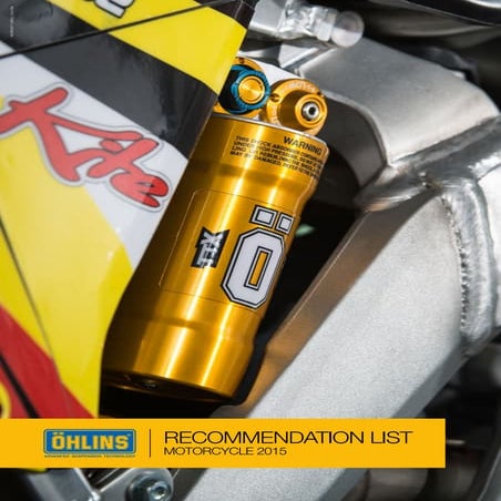 Ohlins Recommendation list 2015 | PDF