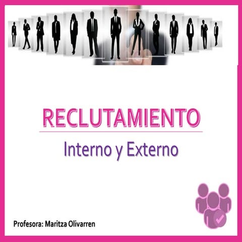 Reclutamiento Interno y Externo | PPTX
