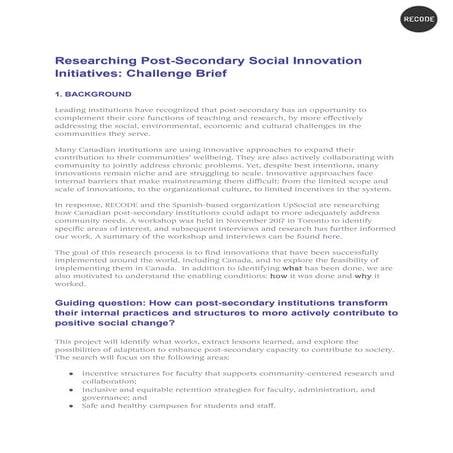 Challenge Brief #exiteducatiu eng | PDF
