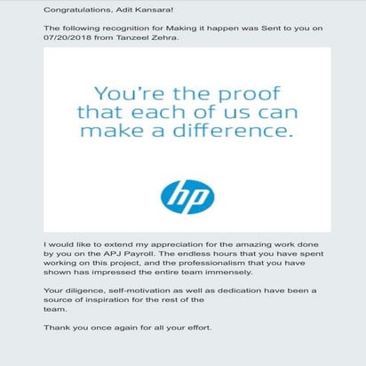 Recognition - Making a Difference | PDF