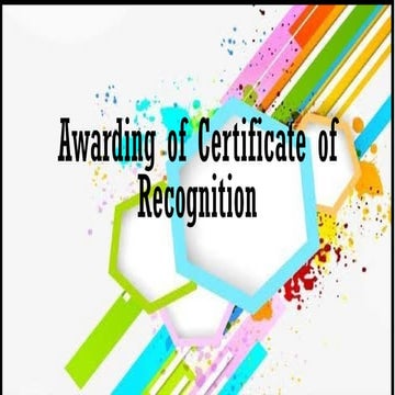 Recognition.pptxgdhdjdgfhjfrbhbc f hf db | PPTX