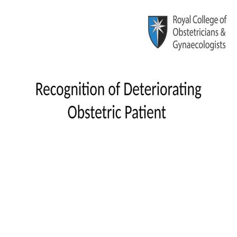 Medical emergency Obstetric warning signs | PPTX