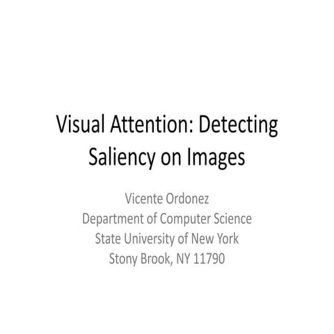 Visual Saliency Learning To Detect Salient Objects Ppt 3047