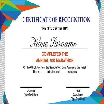 Recognition pack & certificate | PDF