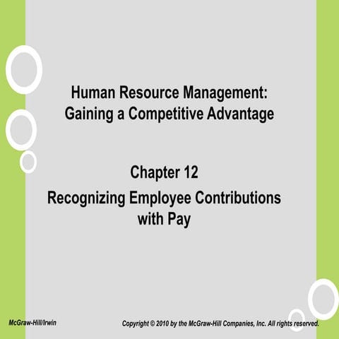 Recognizing Employee Contributions with Pay | PPT