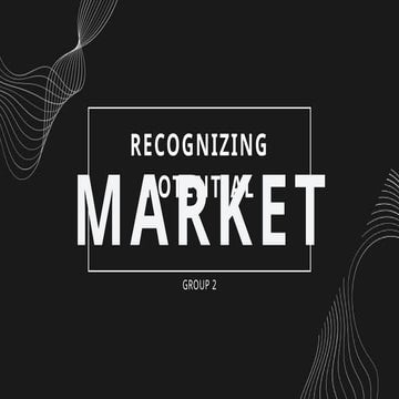 Recognize a potential market ppt module 2 | PPTX