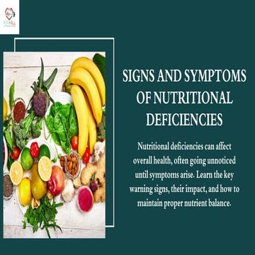 Recognizing & Overcoming Nutritional Deficiencies: Key Signs ...