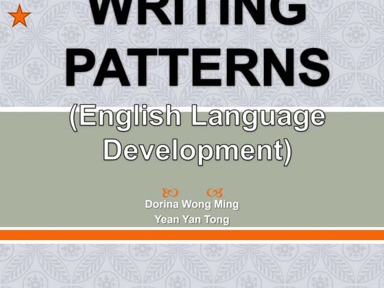 Recognising Writing Patterns | PPT