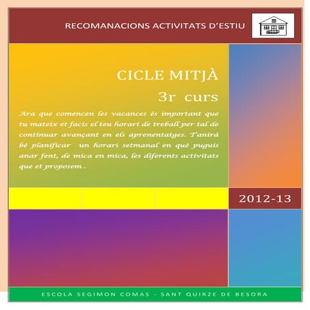 Recomanacions estiu 3r 12 13 ok | DOCX