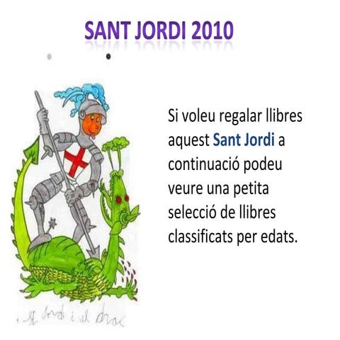 Recomanacions sant jordi | PPT