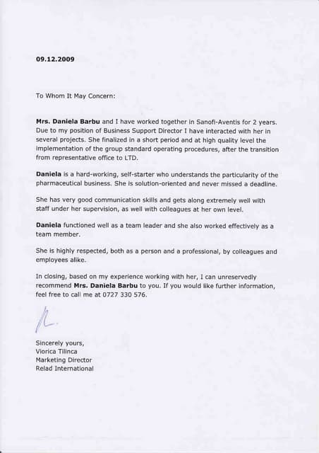 Recommandation letter_Van Anh Truong_IFF english | PDF