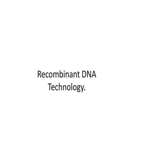 rDna technology